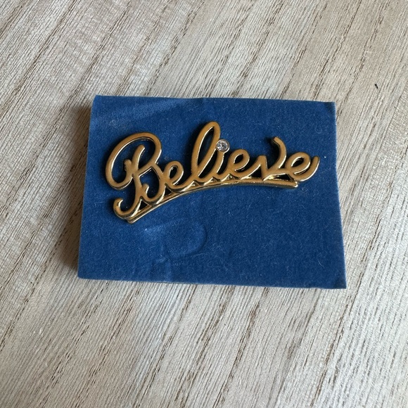 Jewelry | Vintage Believe Pin Style Brooch | Poshmark